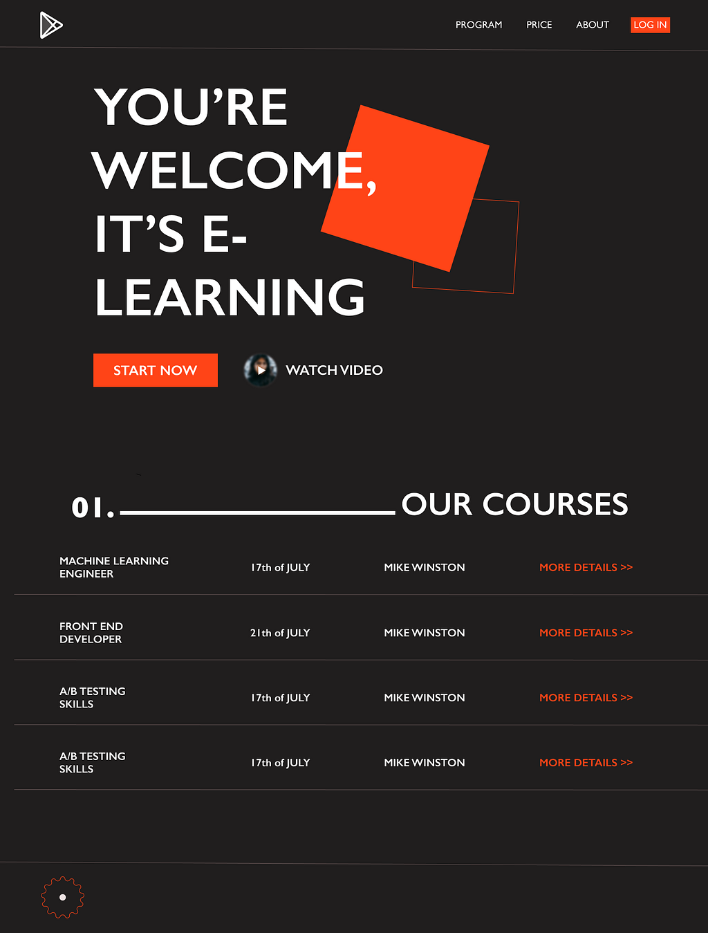 Design of e-learning platform by Daria Stanislovaite on Dribbble