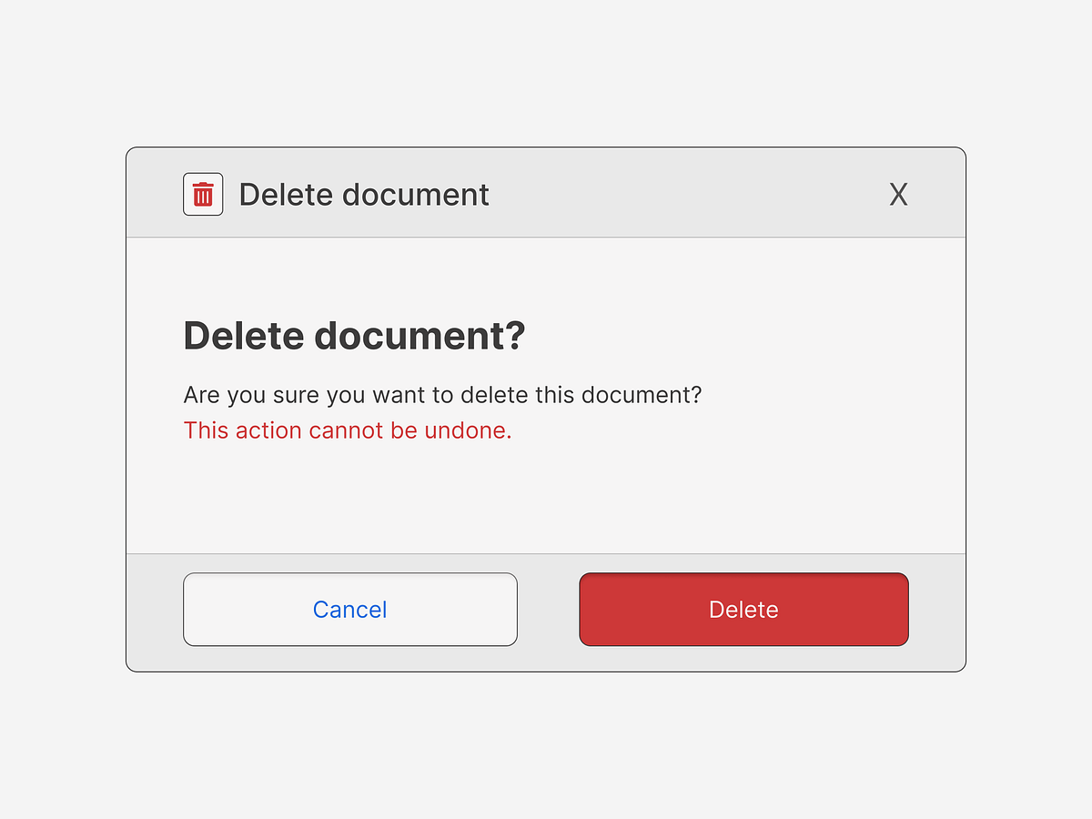 Browse thousands of Delete Popup images for design inspiration | Dribbble