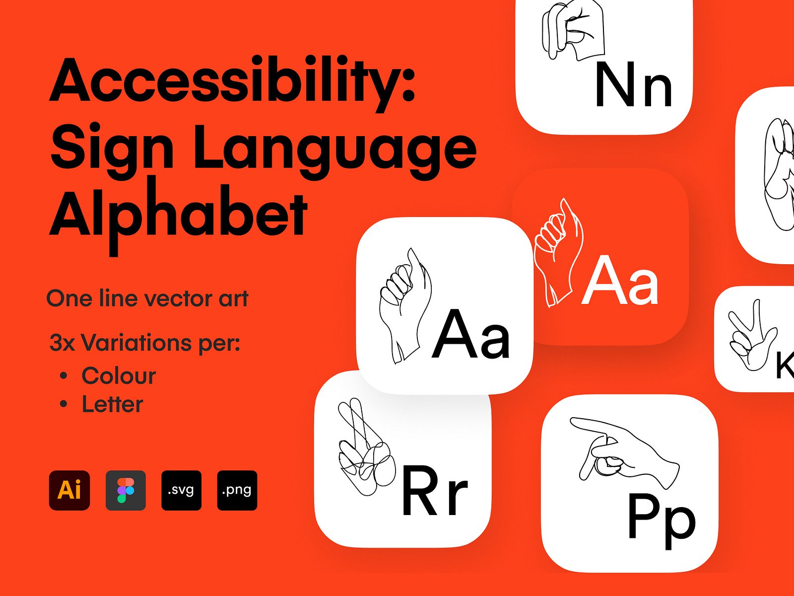 Accessibility design sign language alphabet by Polina Todorov on Dribbble