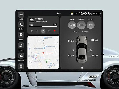 DailyUI #034 | Automotive Interface by Houda on Dribbble