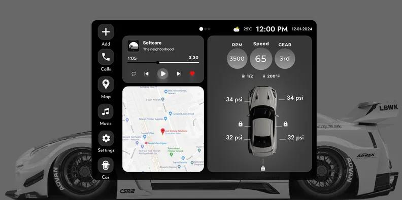 DailyUI #034 | Automotive Interface by Houda on Dribbble
