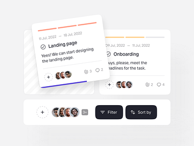 Project Management, Tasks Cards | Lazarev. by Lazarev. | Product Design ...