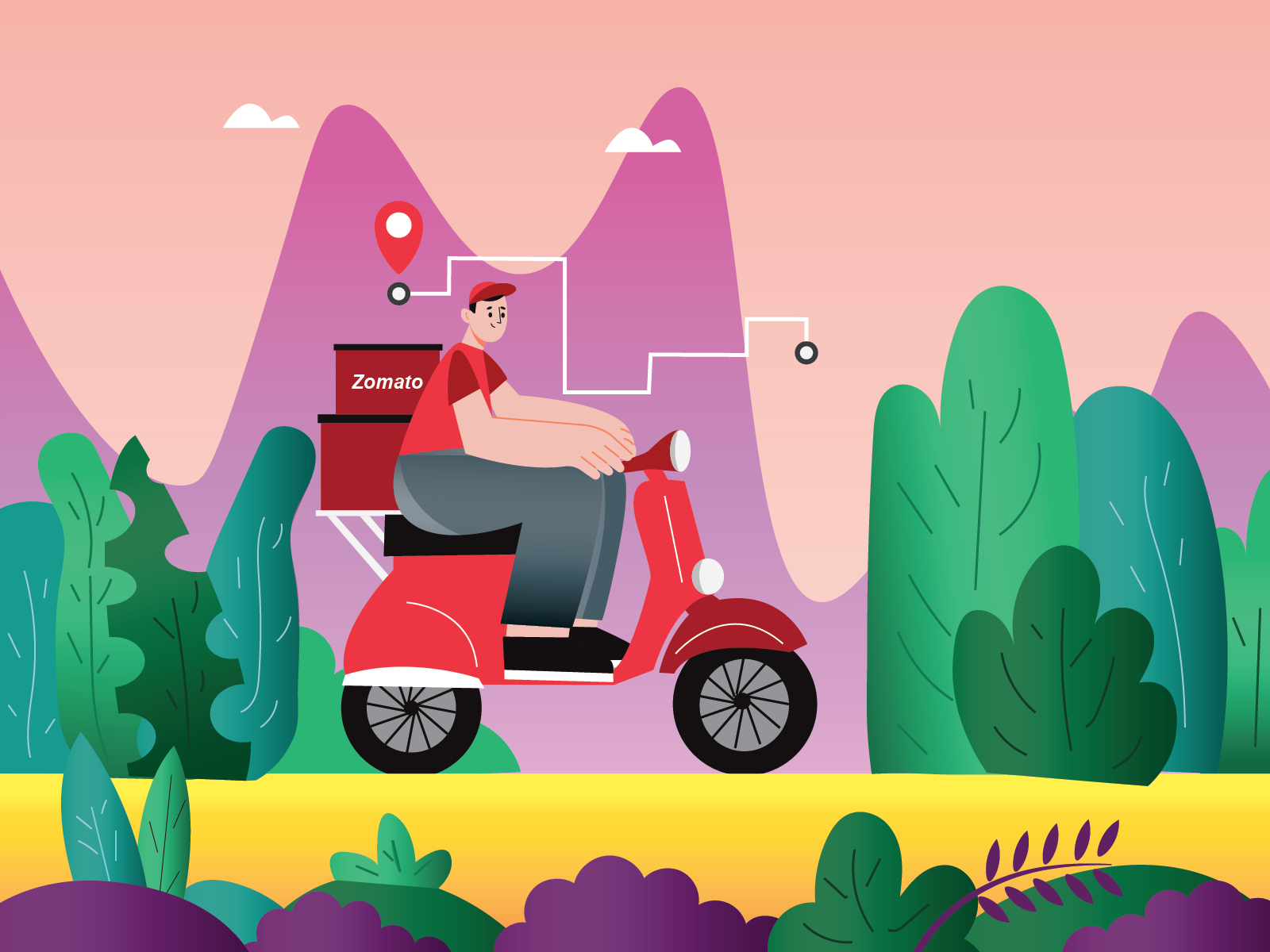 Delivery Guy by Ankita Rana on Dribbble