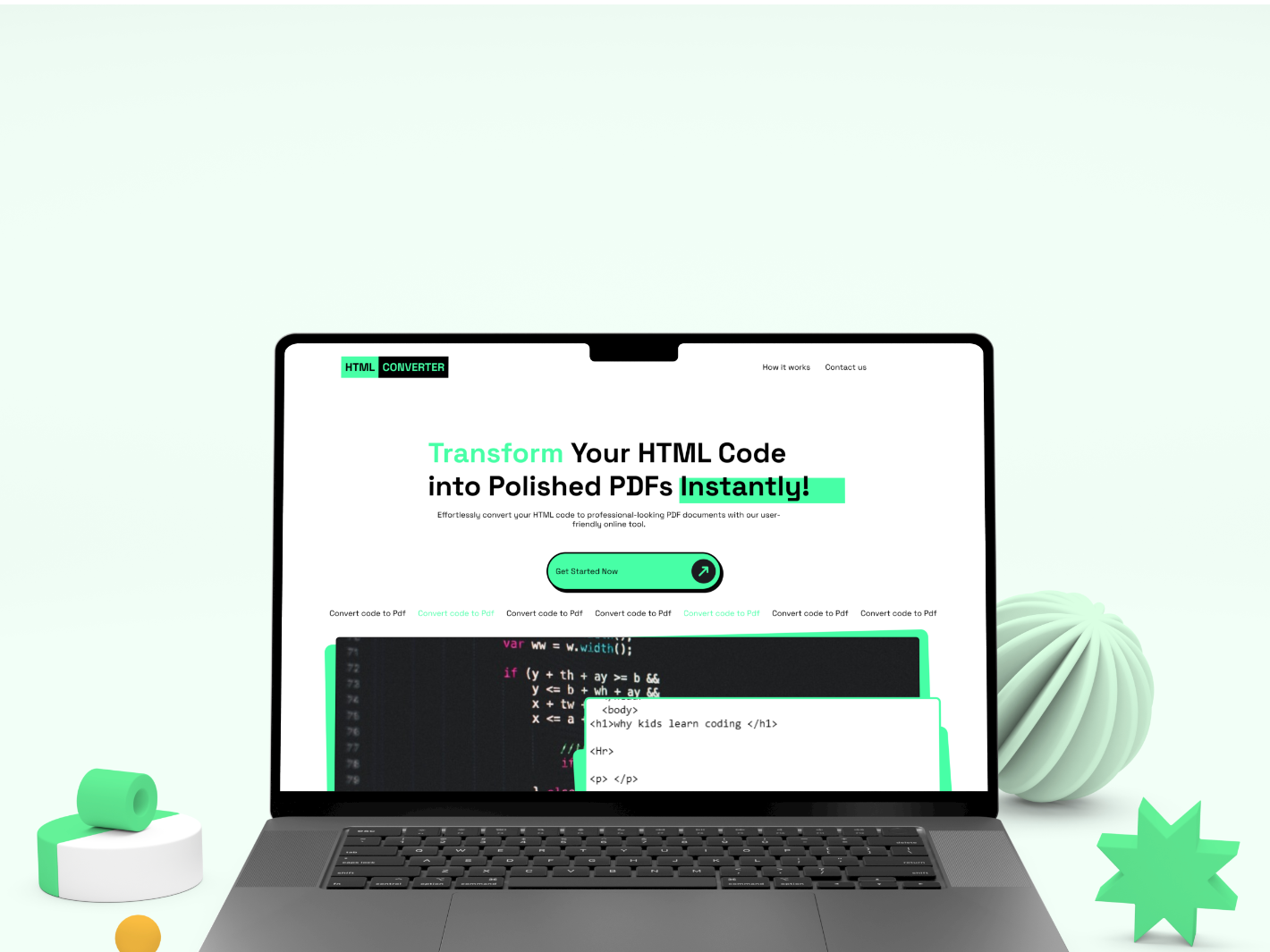 html to pdf Neobrutalism by Chiroma Benjamin on Dribbble