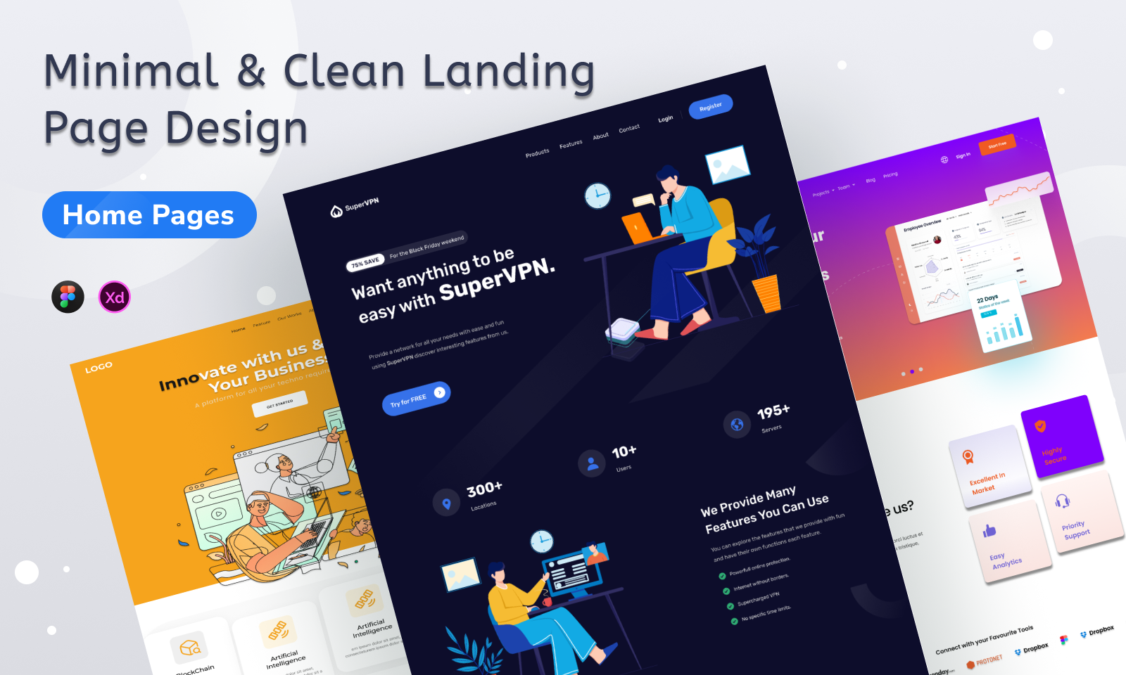 Landing page / HomePage UI Design by Madiha Muzzamil on Dribbble