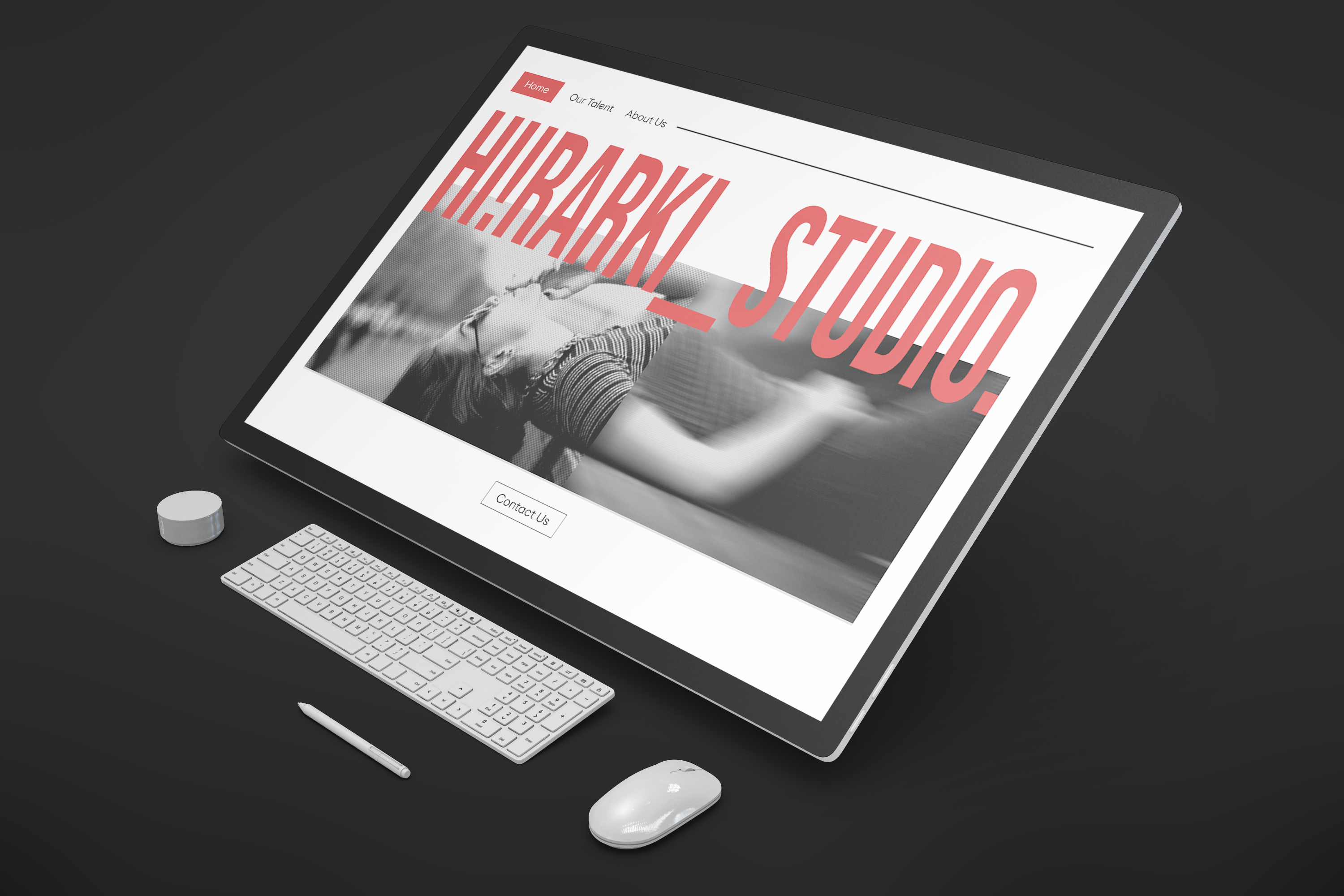 Hi!rarki Studio. - Model Agency Website by Anggara Wardana on Dribbble