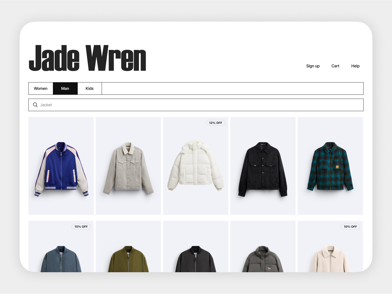Jade Wren - A Premium clothing brand by Sagaruiux on Dribbble