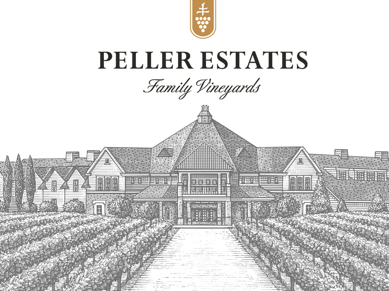 Peller Estates Label Illustrated by Steven Noble by Steven Noble on ...