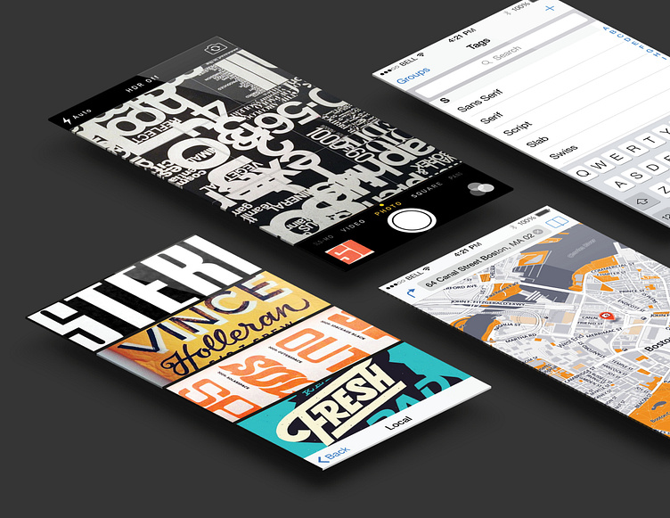 Typeface Recognition App Concept by Ali Nolin on Dribbble