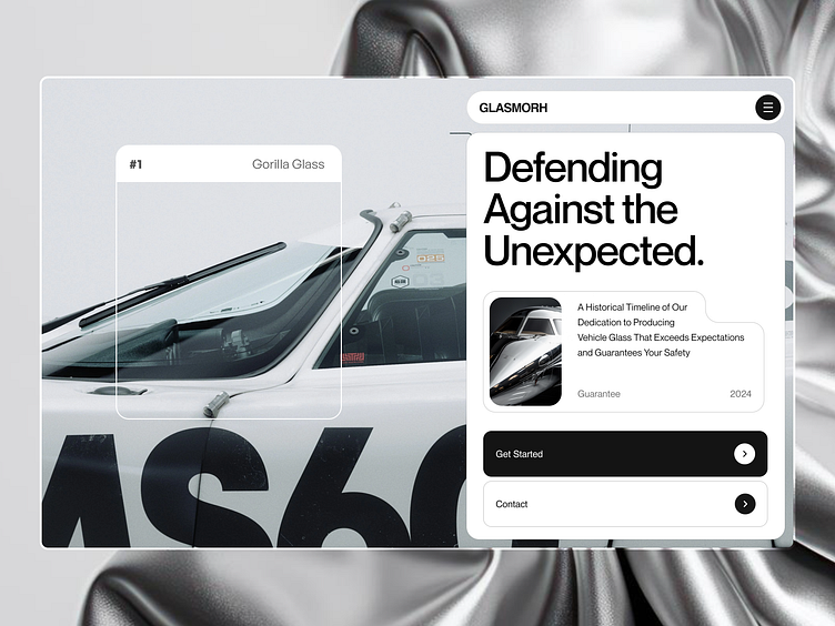 Glass Manufacturers - GLASSMORPH by Nozaracy on Dribbble