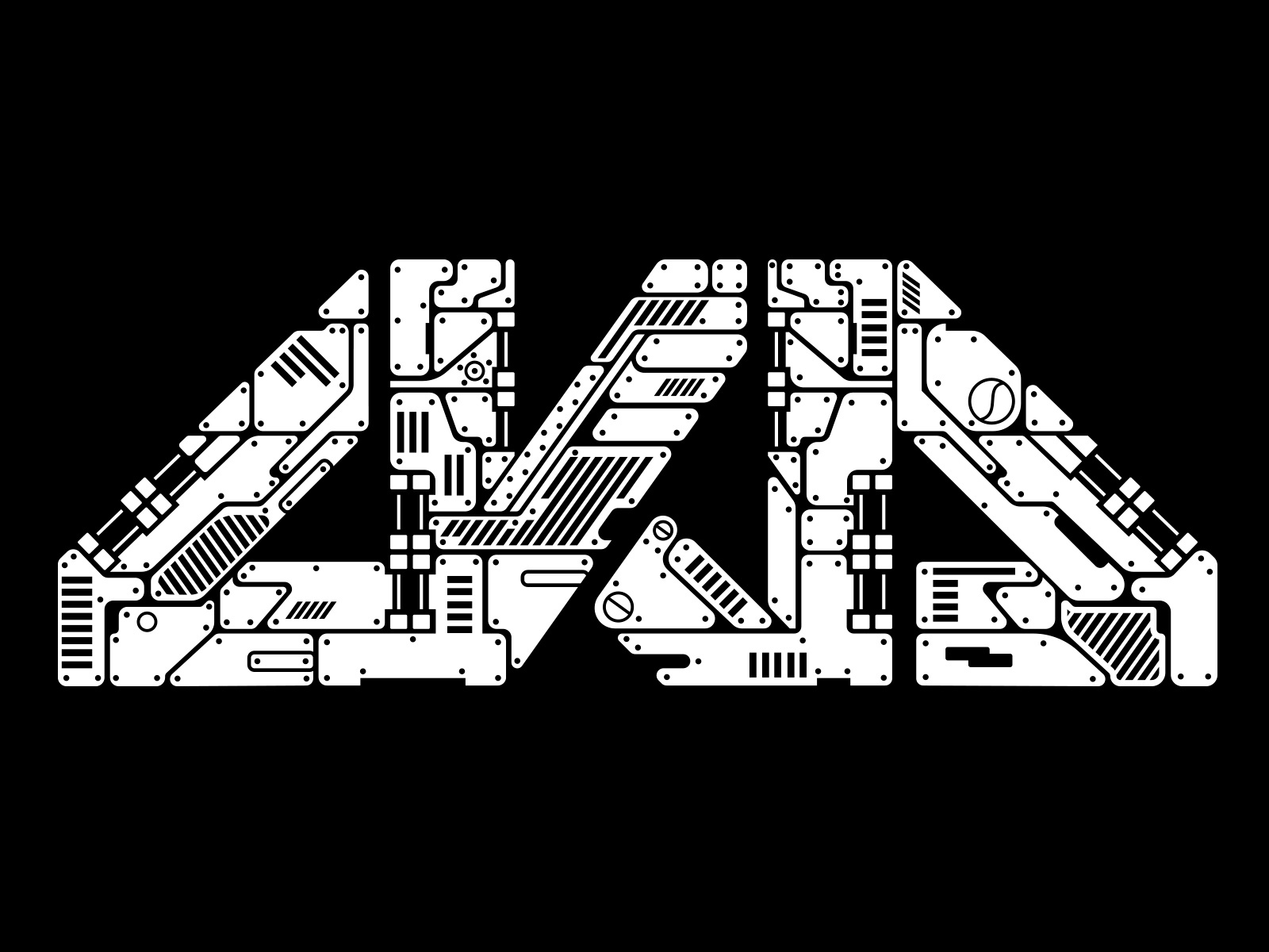 Cyberpunk /\\ Mech typeface \. Futurism by sontwerper on Dribbble