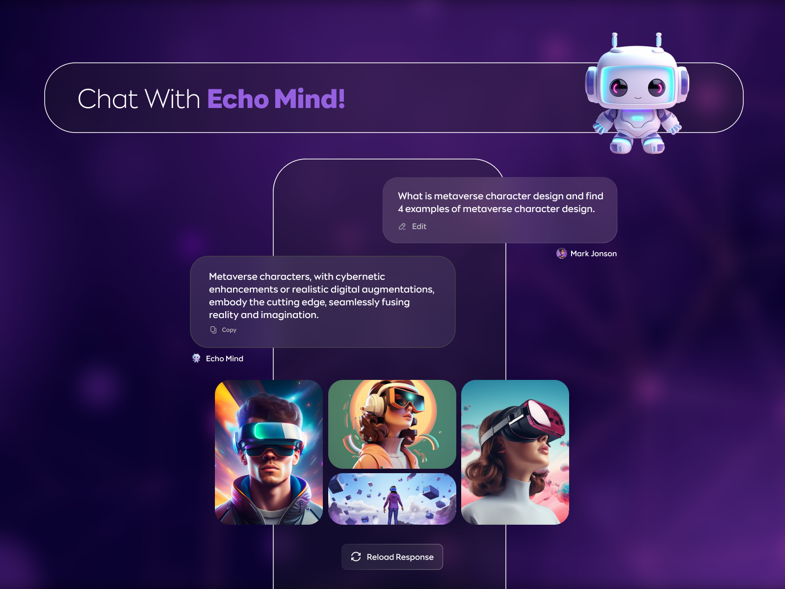 Echo Mind - AI Chatbot App UI by MQoS UI/UX for MultiQoS on Dribbble