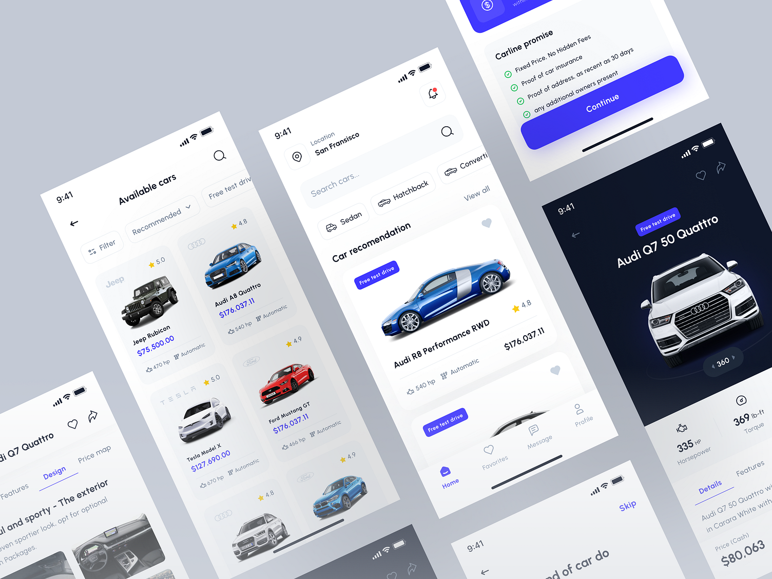 Carline - Car Marketplace by Barly Design for UI8 on Dribbble