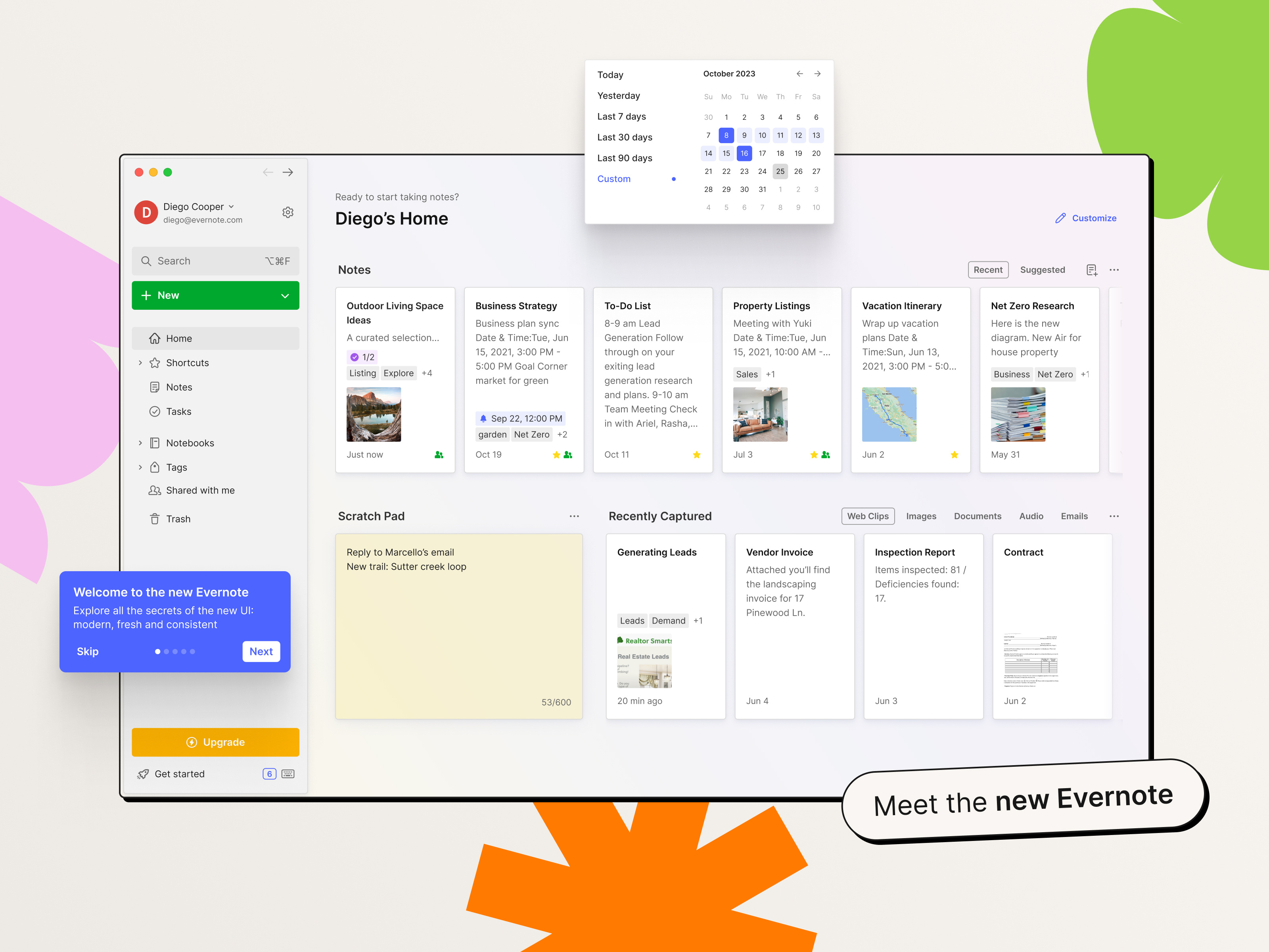 Evernote UI Redesign by Diego Collo for Bending Spoons on Dribbble