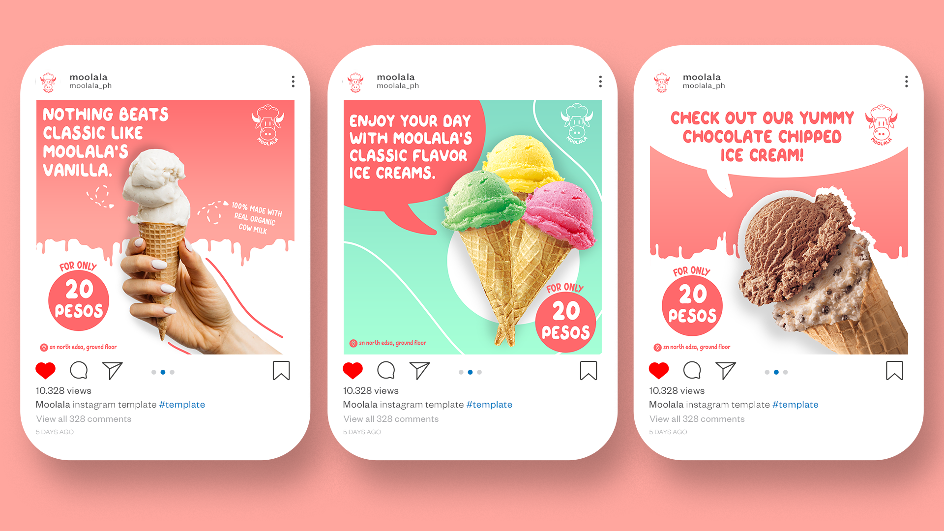 Moolala - Ice Cream Brand Identity by Maria Angelettee Ignacio on Dribbble