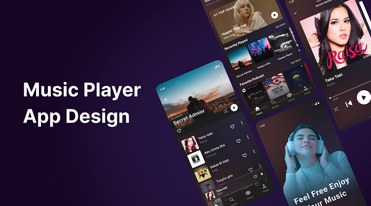 Music Player App Design By Almira Zahra On Dribbble