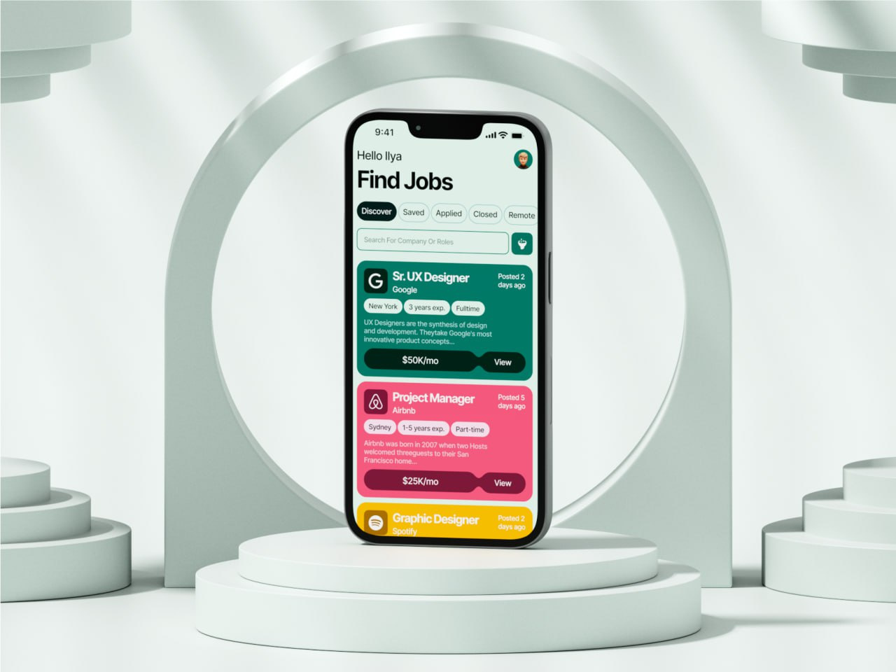 Find Jobs | Application by wannabelike on Dribbble