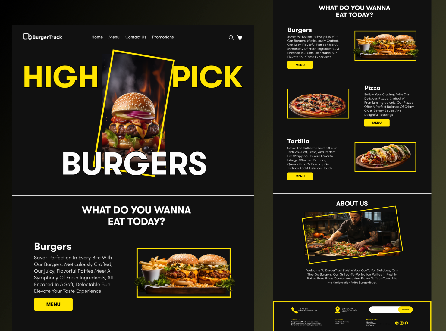 BurgerTruck- Fast Food UI/UX Design by Alexandru Croitoriu on Dribbble