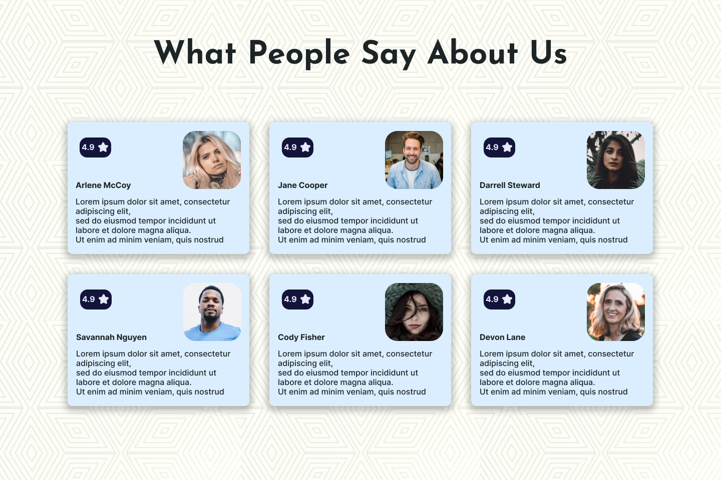 Testimonial page by sarbojit sen on Dribbble