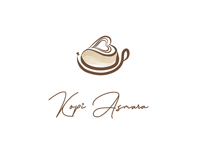 Kopi Asmara Logo by Dhiya Alhaqqi on Dribbble