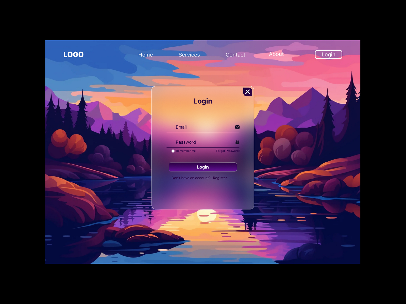 Animated Landing Login Page by Tanisha Madhavi on Dribbble