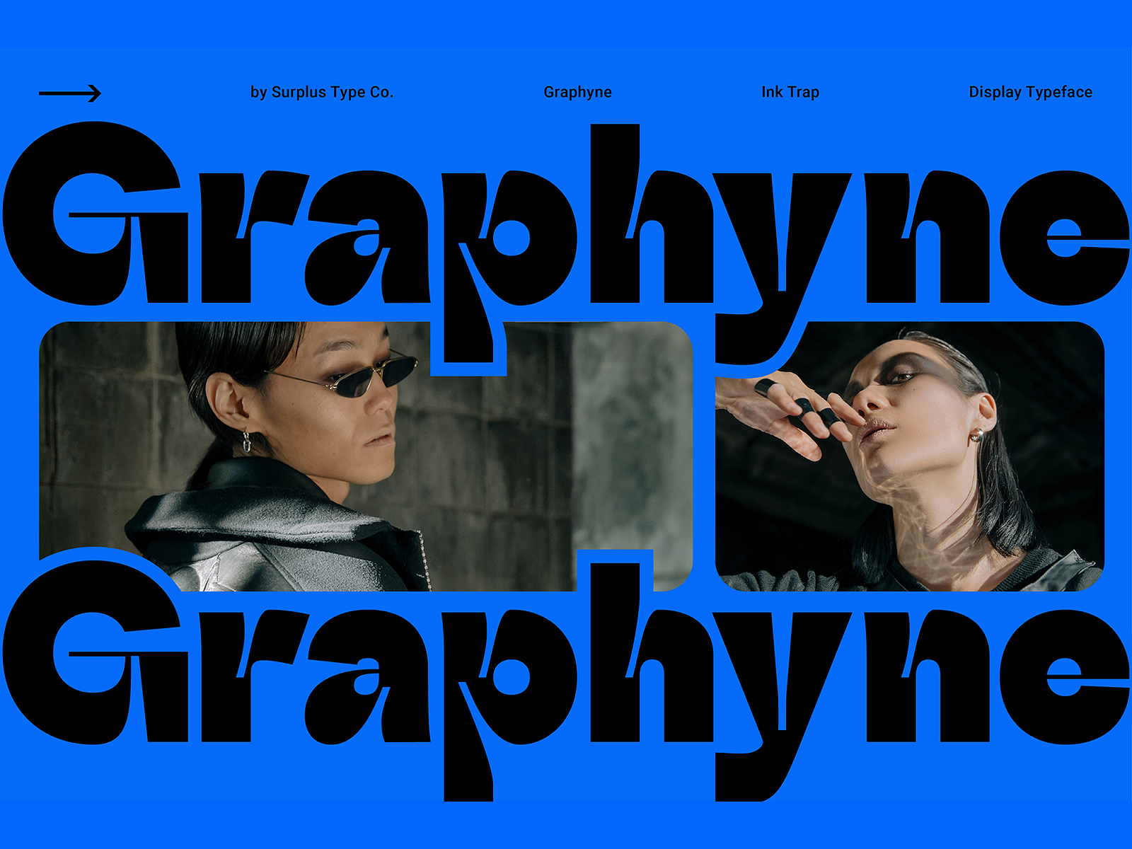 Graphyne - Ink Trap Display Font by Pixel Surplus on Dribbble