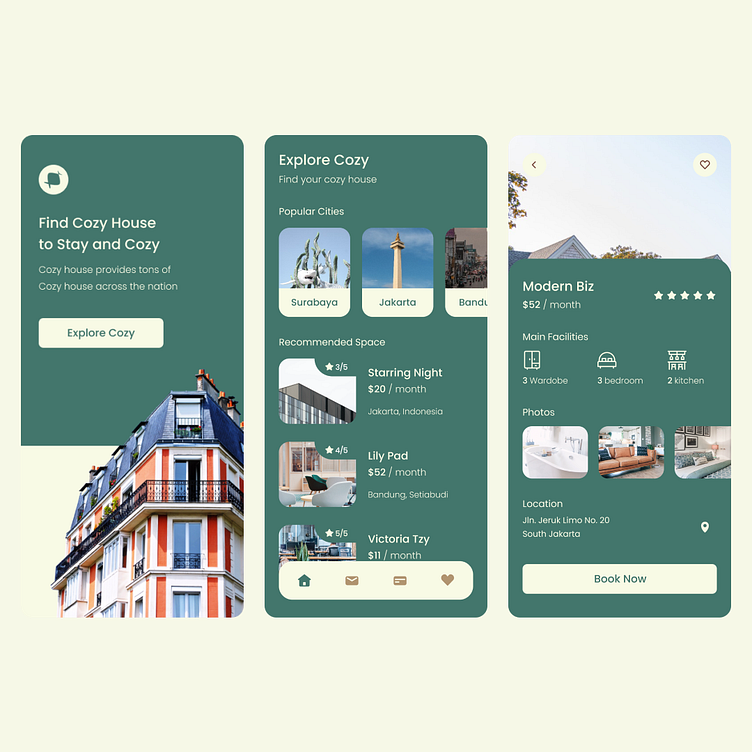 Hotel App Design by Neil Christian on Dribbble