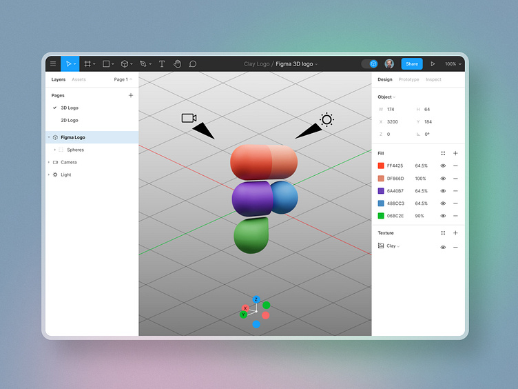 Figma 3D Space UI Design - Day 15 of #SuperDribbbs 🏀 by Pratik Gaikwad ...