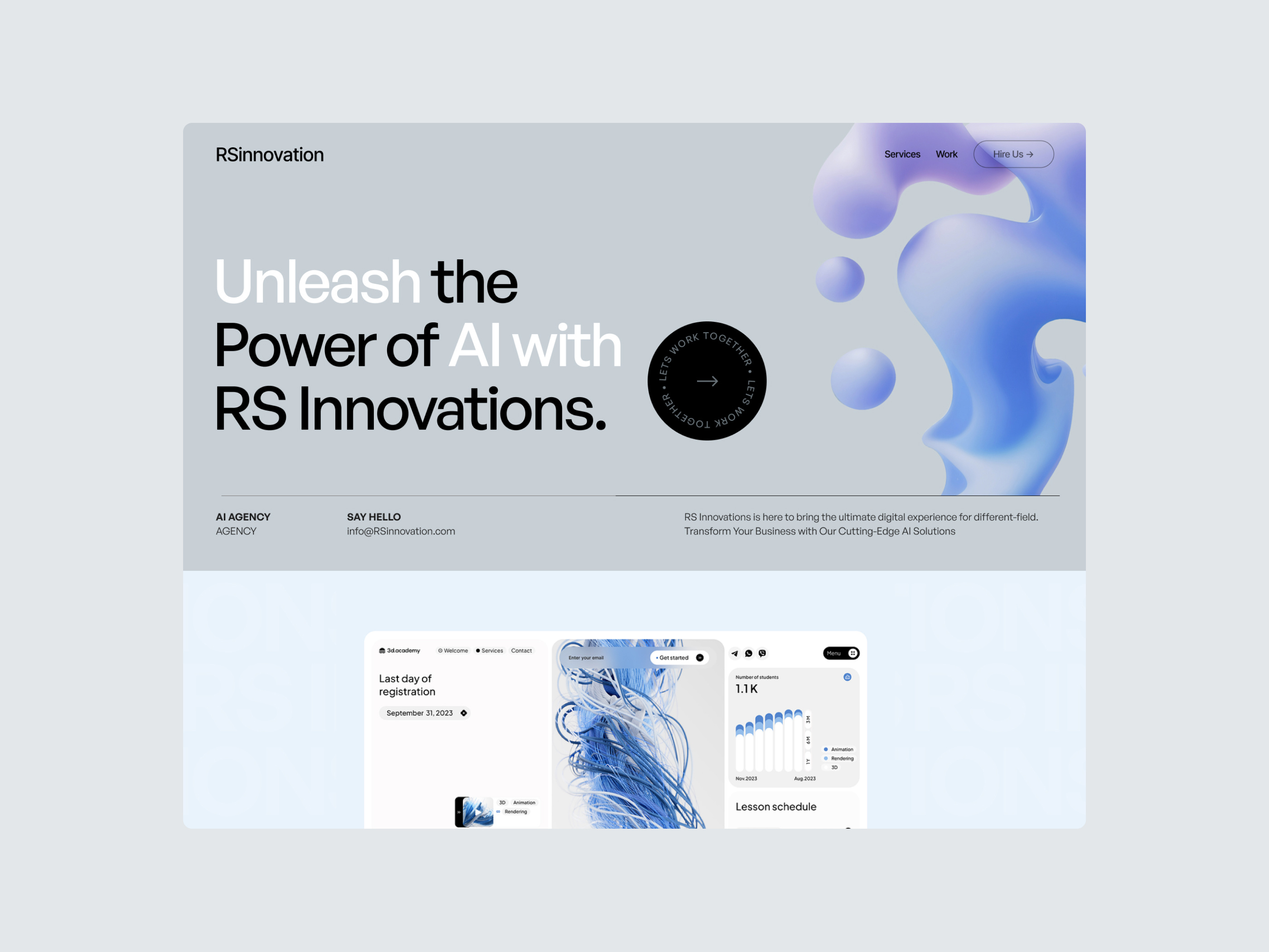 RS Innovation - Web Design by Huzayfah Hanif on Dribbble