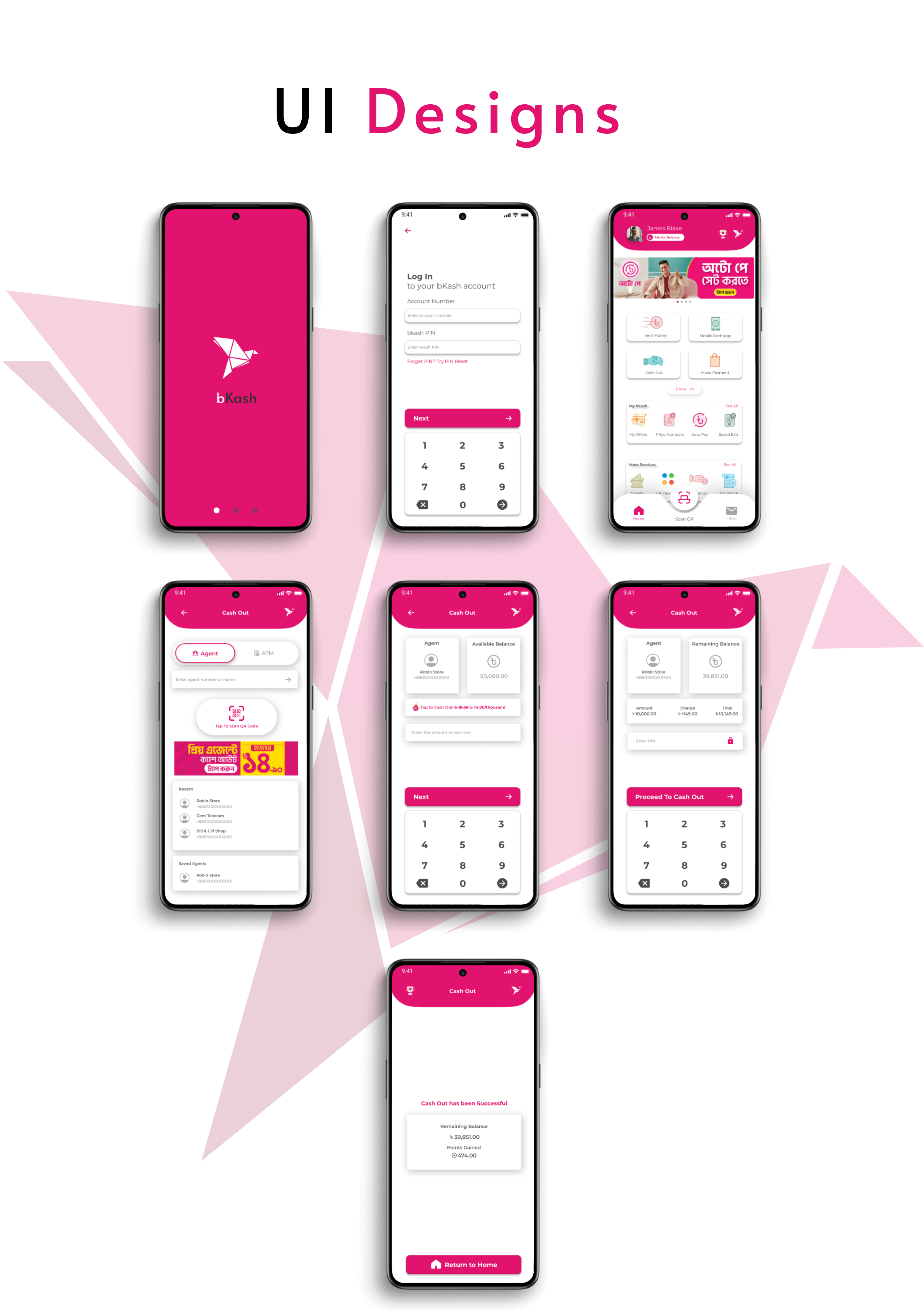 bkash Mobile Finacial service app redesign by Anup Kumar Howlader on ...