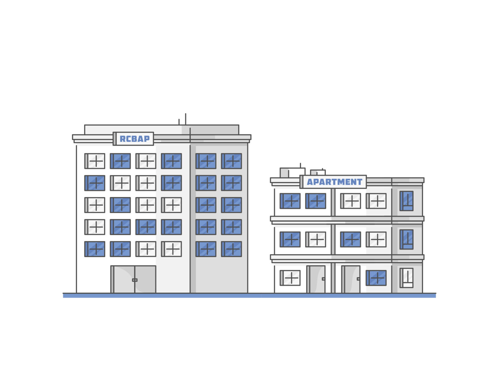 RCBAP & Apartment by Aleksandar Savić / Almigor Studio on Dribbble