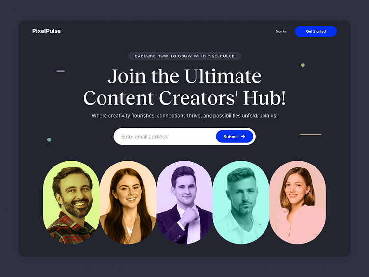 Hero header design concept by Vishnu Gupta on Dribbble