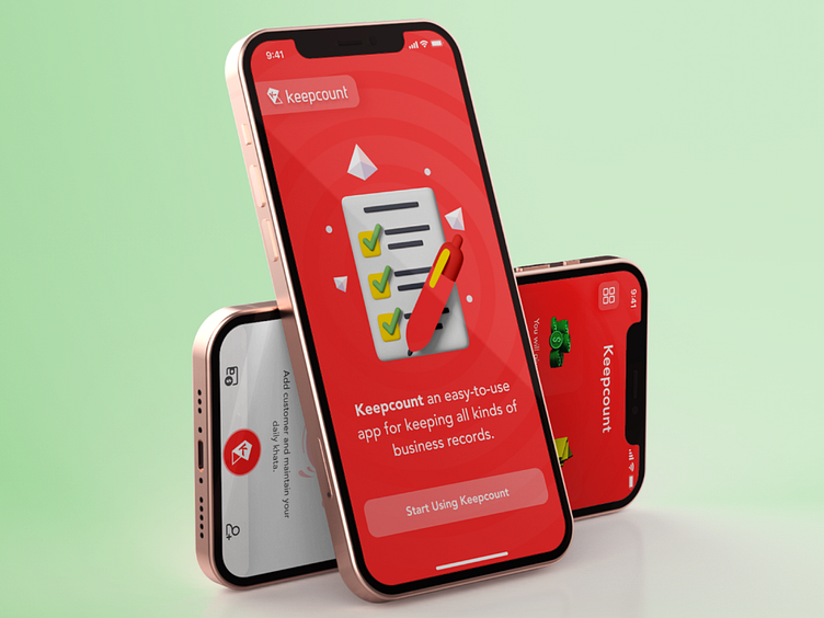 KeepCount - Digital Khata App Design ️ by Jarviz Lab || UI/UX Design ...
