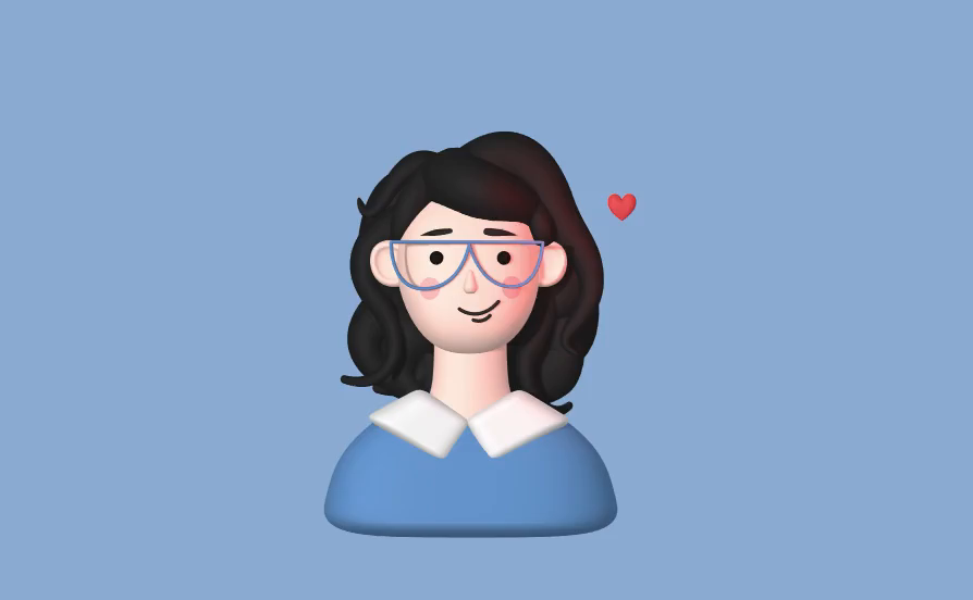 3D Avatar by Anastasija C on Dribbble