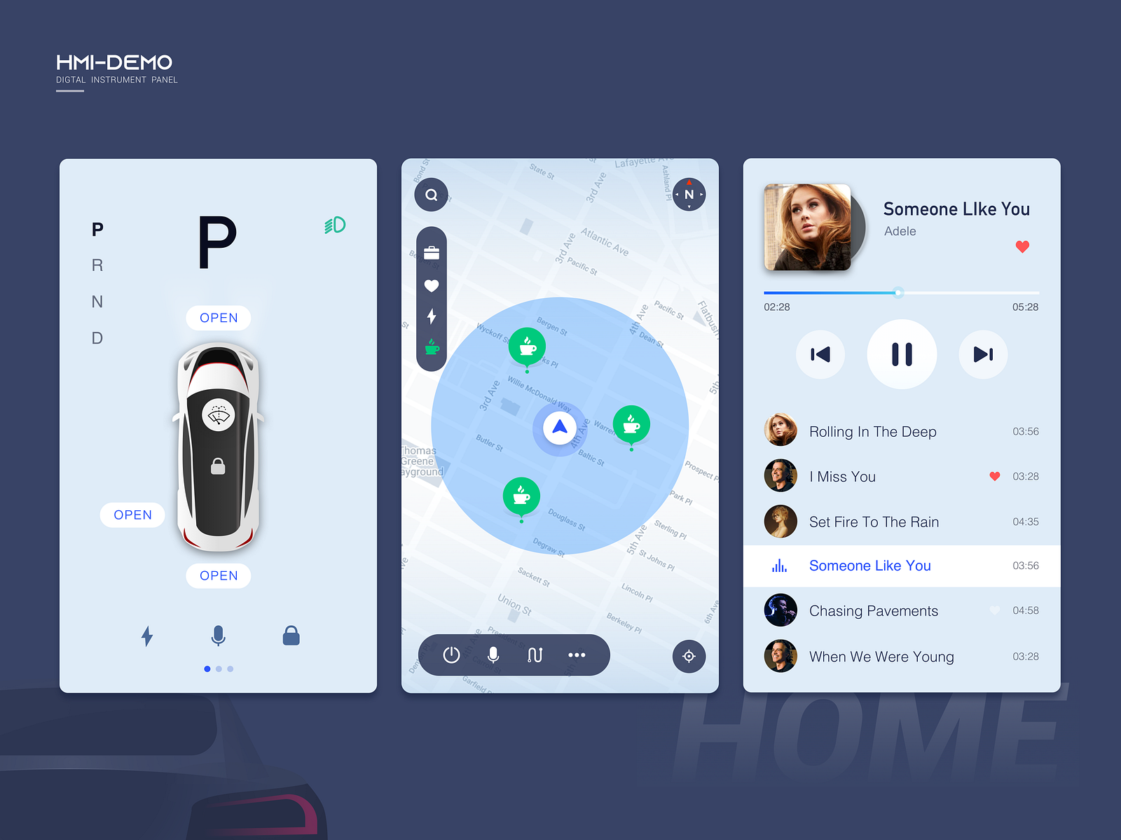UI/UX HMI Concept Dashboard Interface Automotive by Jacky on Dribbble