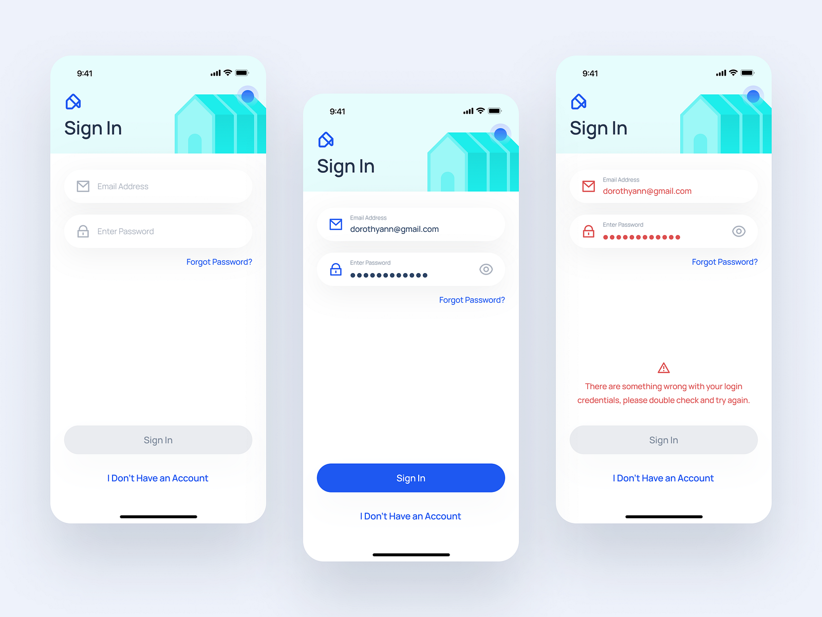 Login UI by Abhay Faldu on Dribbble