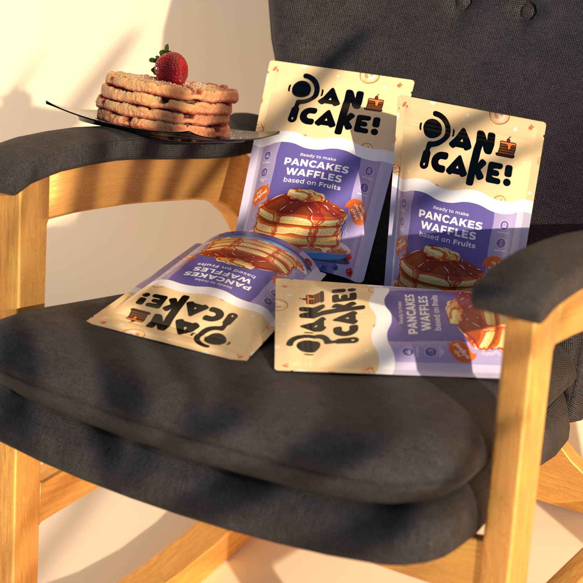 Pancake Pouch Packaging Design by Pritha on Dribbble