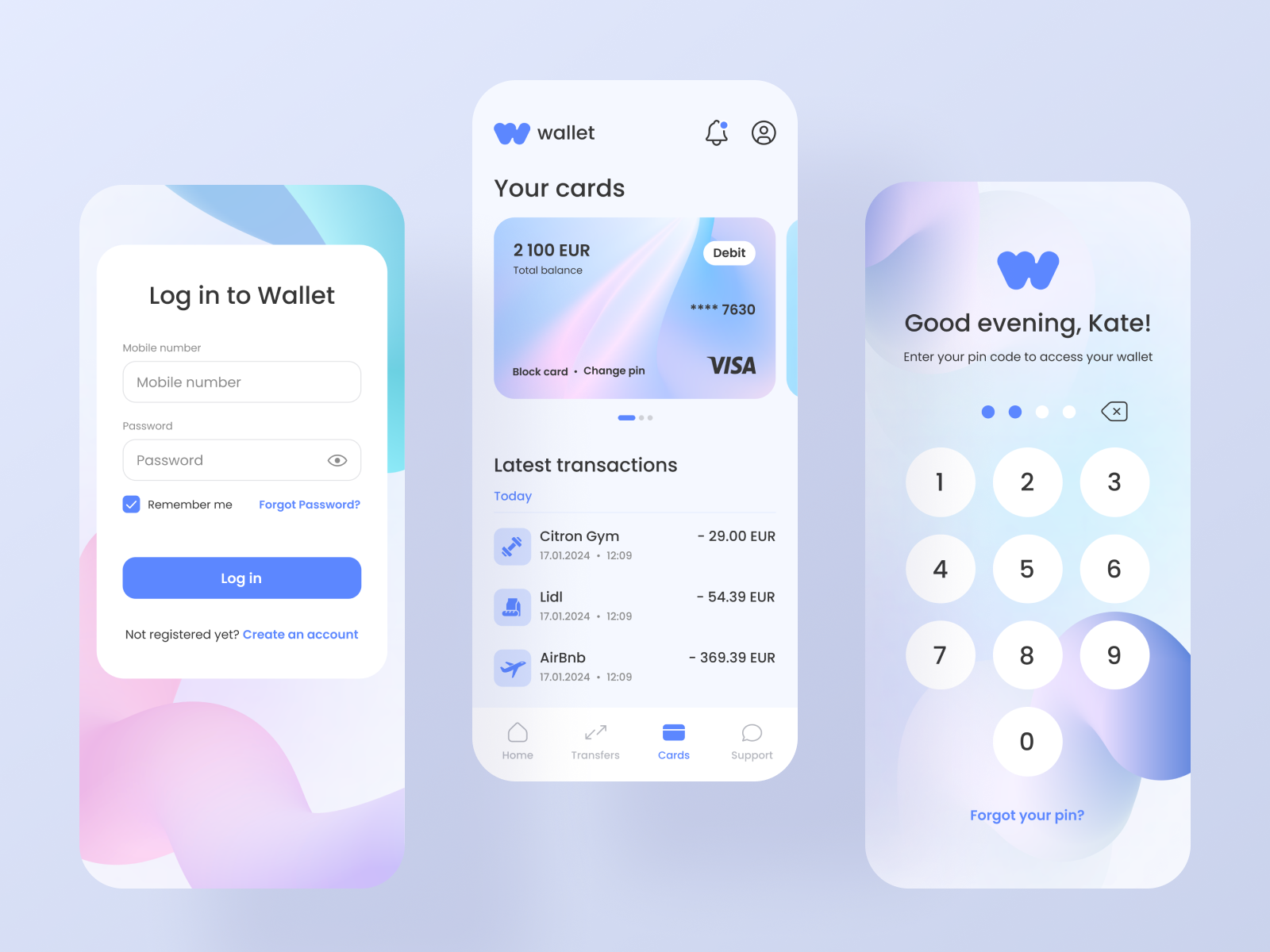 Mobile Banking App Design by Katerina Buža on Dribbble