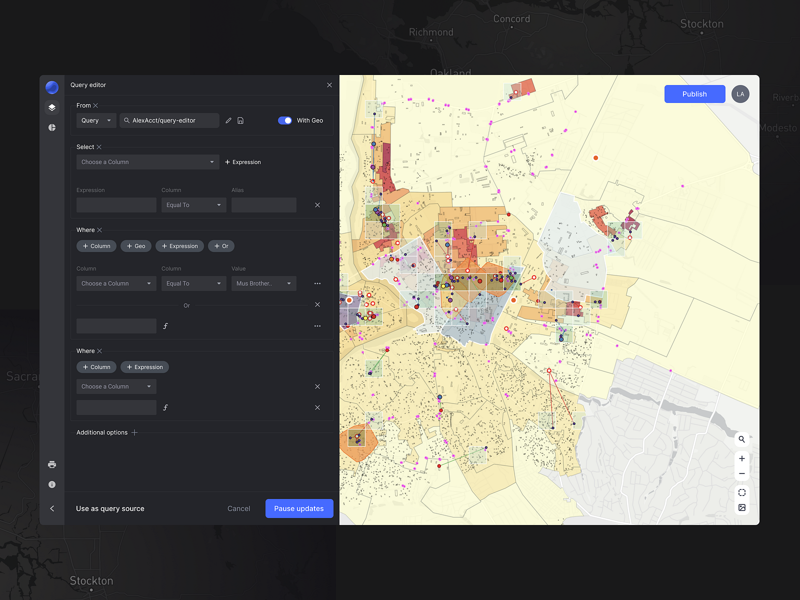 GIS Mapping software by Nik Ere for Lanp on Dribbble