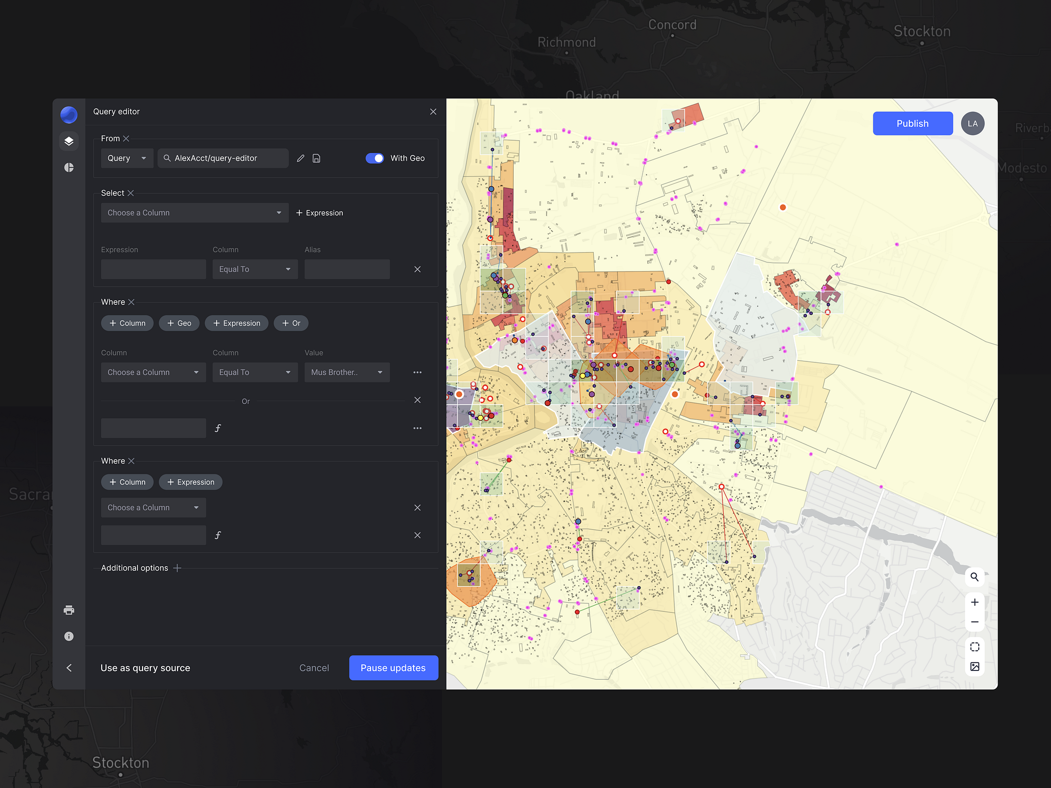 GIS Mapping software by Nik Ere for Lanp on Dribbble
