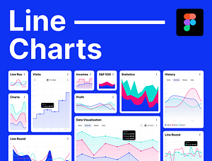 Figma Line Charts Kit For Your Dashboards - Master Chart by Masteruix ...