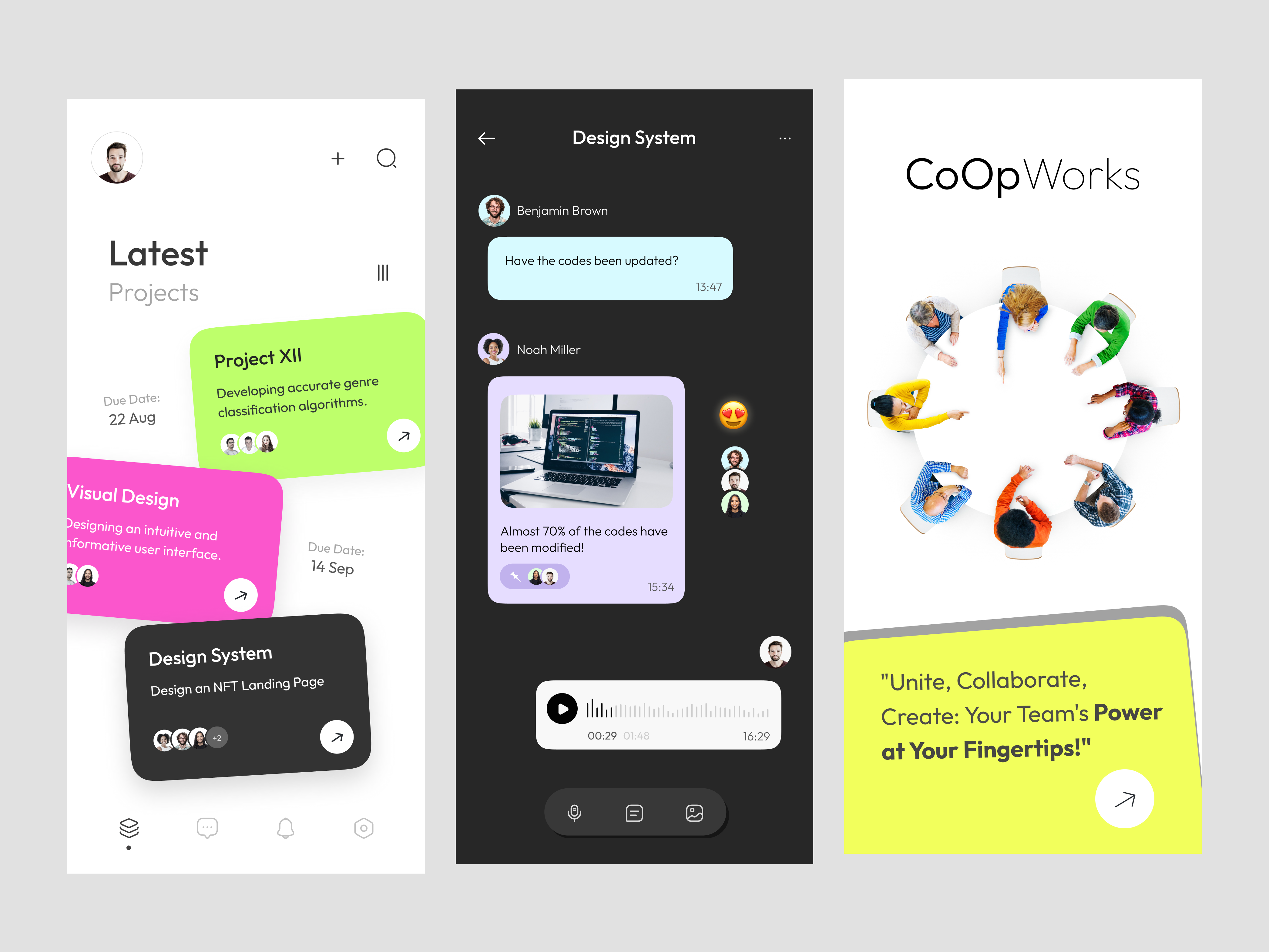 Team Work Management App by Mehr on Dribbble