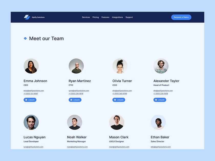 Team Page designs, themes, templates and downloadable graphic elements ...