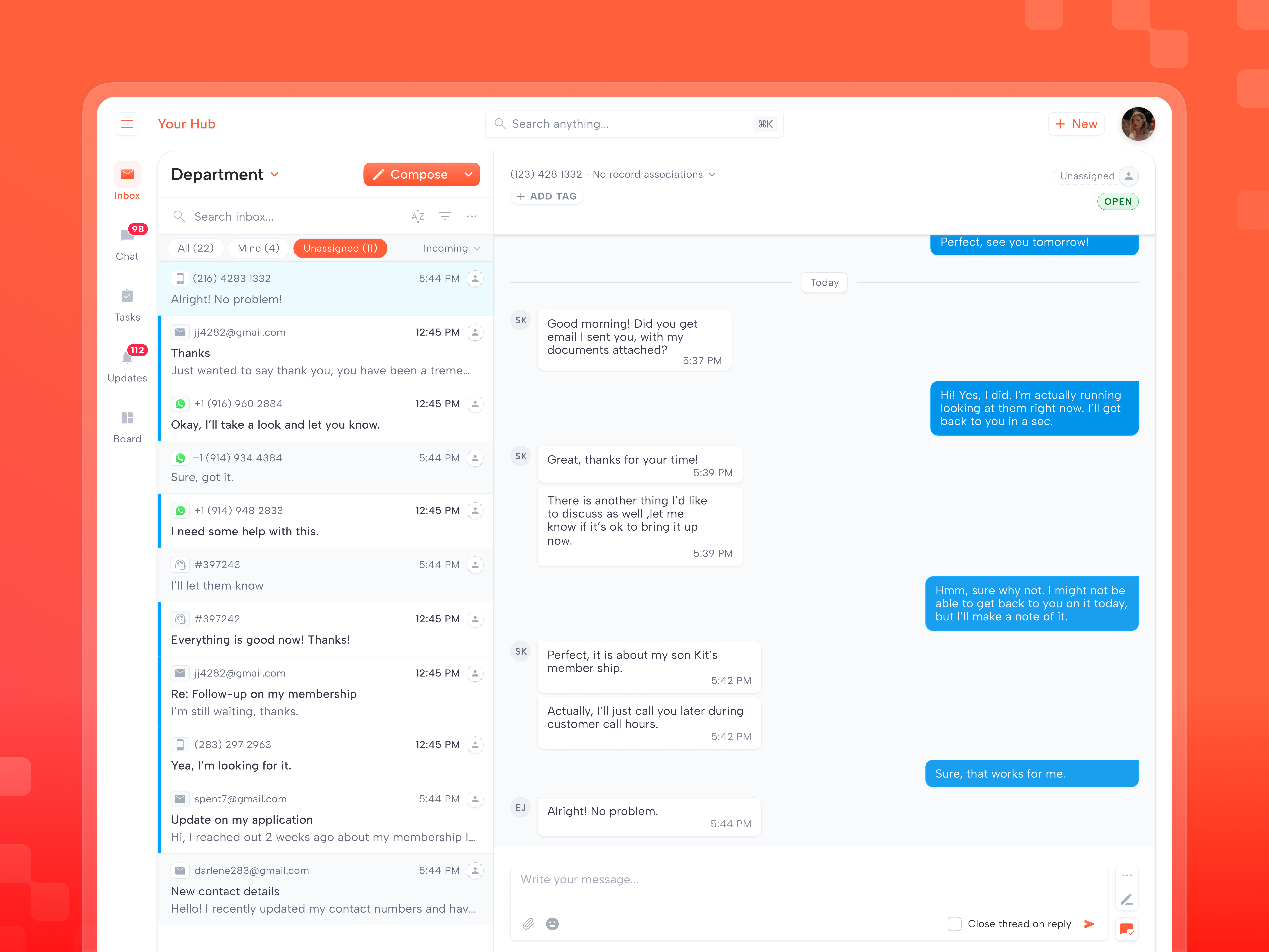 Browse thousands of Customer Inbox images for design inspiration | Dribbble