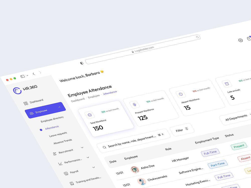 Attendance Dashboard Designs Themes Templates And Downloadable