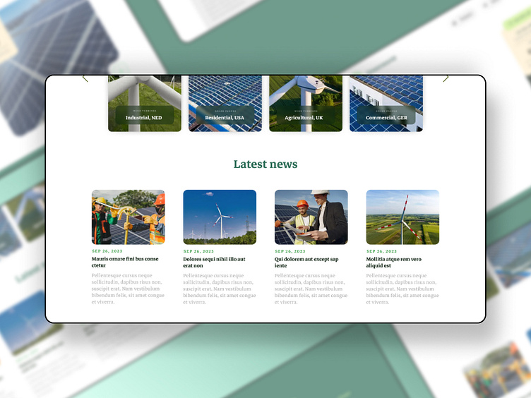 Solar Energy Landing Page UI Design by IndyLogix Solutions on Dribbble