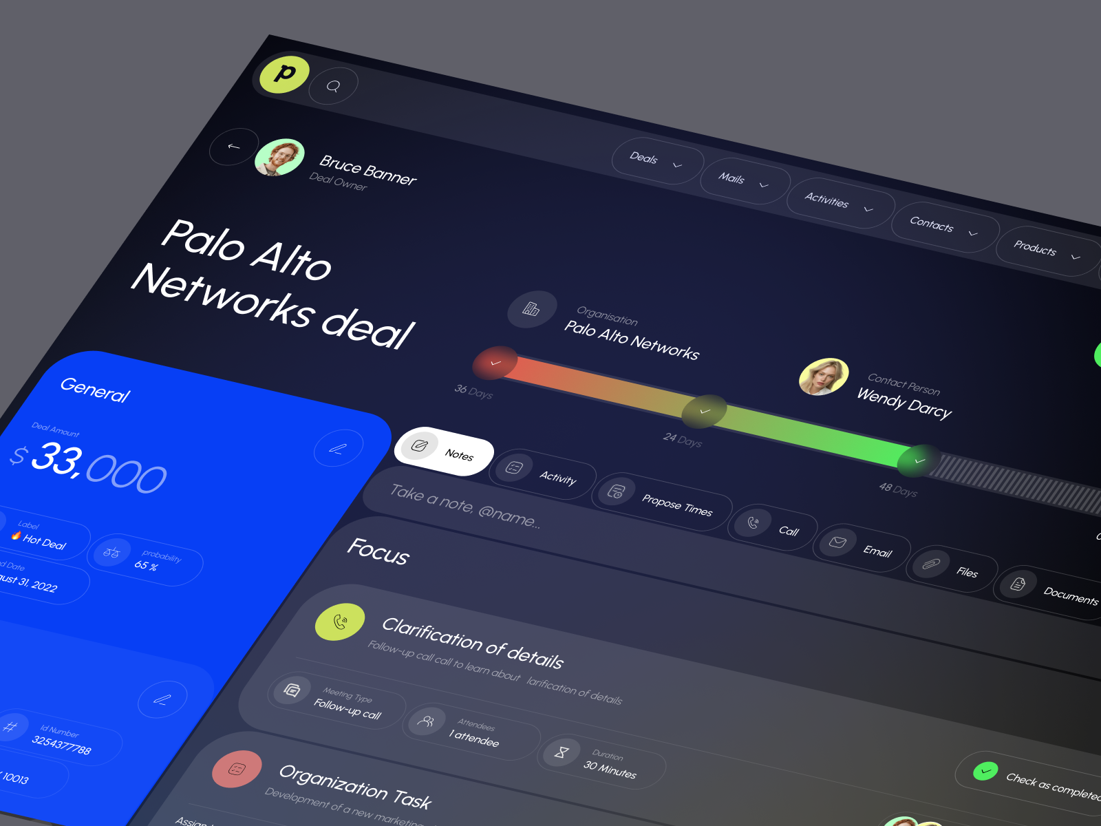 Pipedrive CRM - Deal Management Software by Jack R. for RonDesignLab ⭐️ on Dribbble