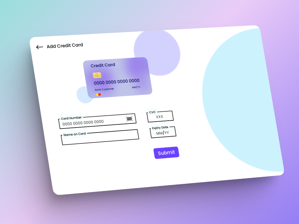 Day 2: Credit Card Screen by Faizaan Azmat on Dribbble