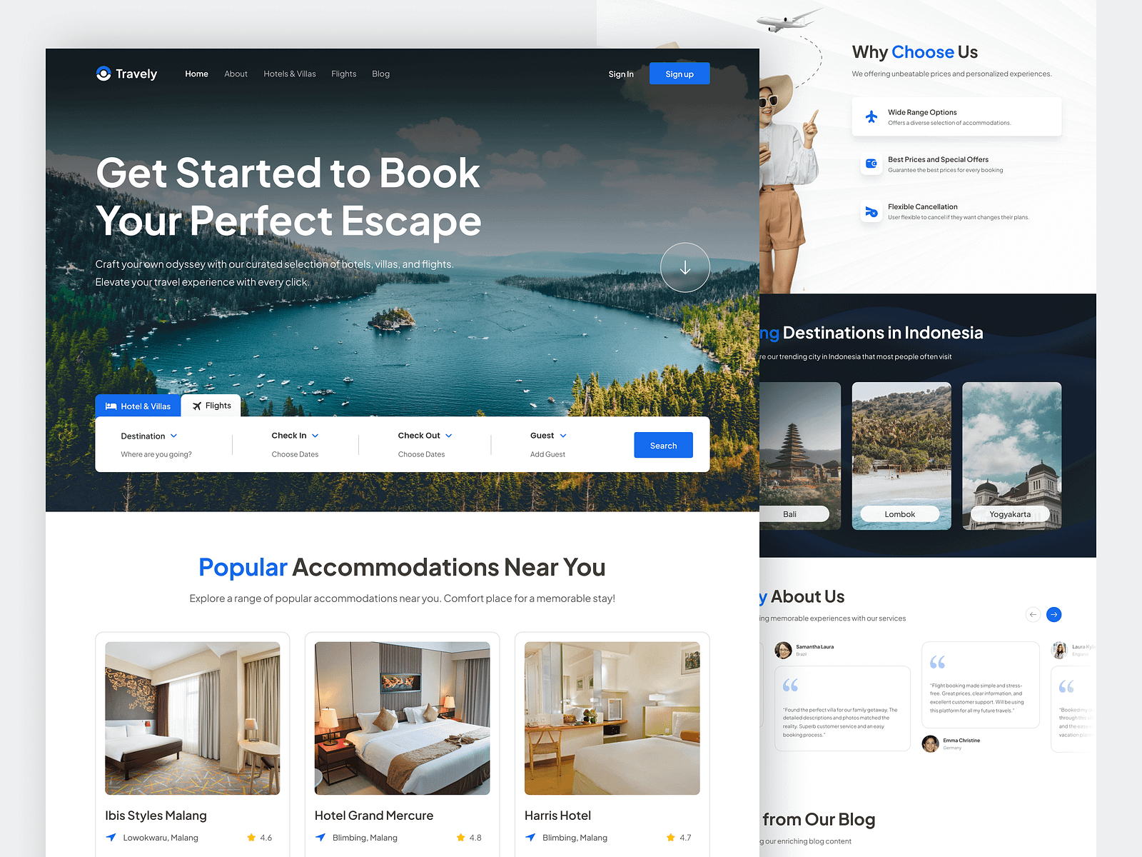 Travely - Travel Booking Website Page by Elux Design for Elux Space on ...