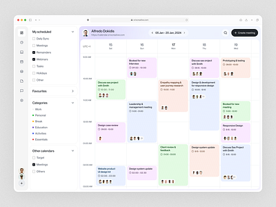 Calendar - Dashboard by Orix Creative on Dribbble